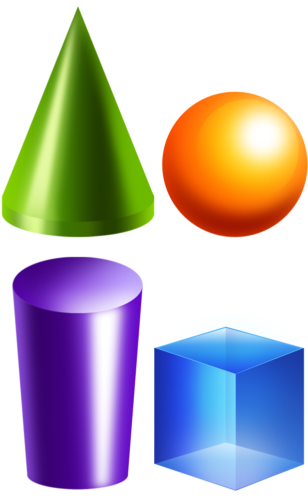 3D Shapes PSD Icons GraphicsFuel