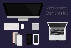 Free Vector Workspace Elements - GraphicsFuel